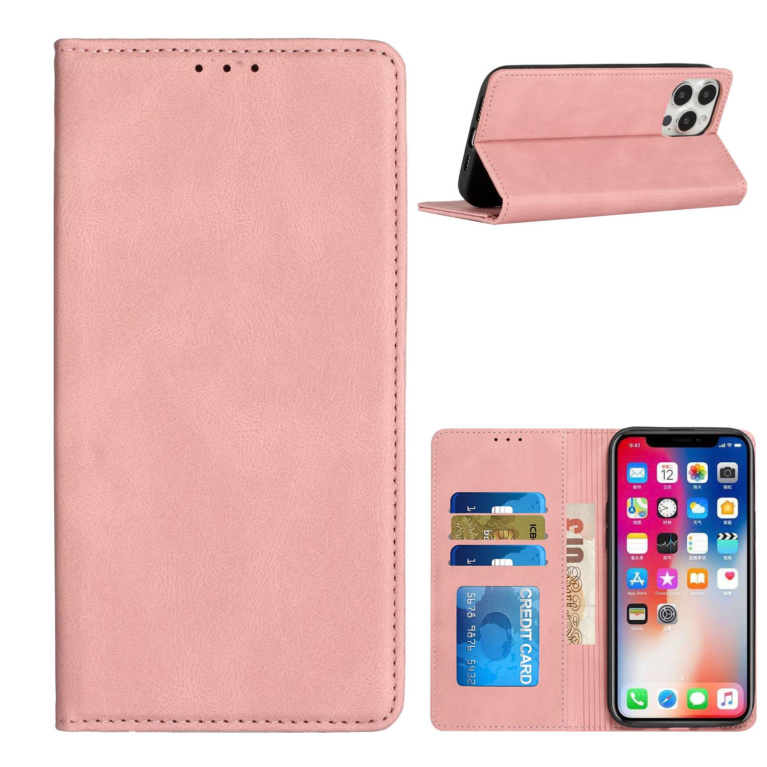 For Apple iPhone 11 (XI6.1) Wallet Premium PU Vegan Leather ID Card ...