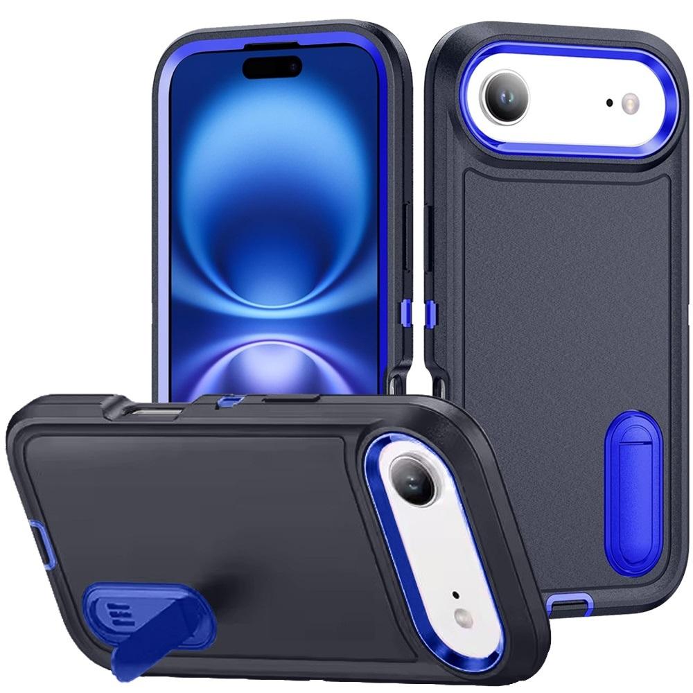 IPhone 17 Air PEAK 3in1 Toughest Hybrid with Stand Cover Case - Black/Blue